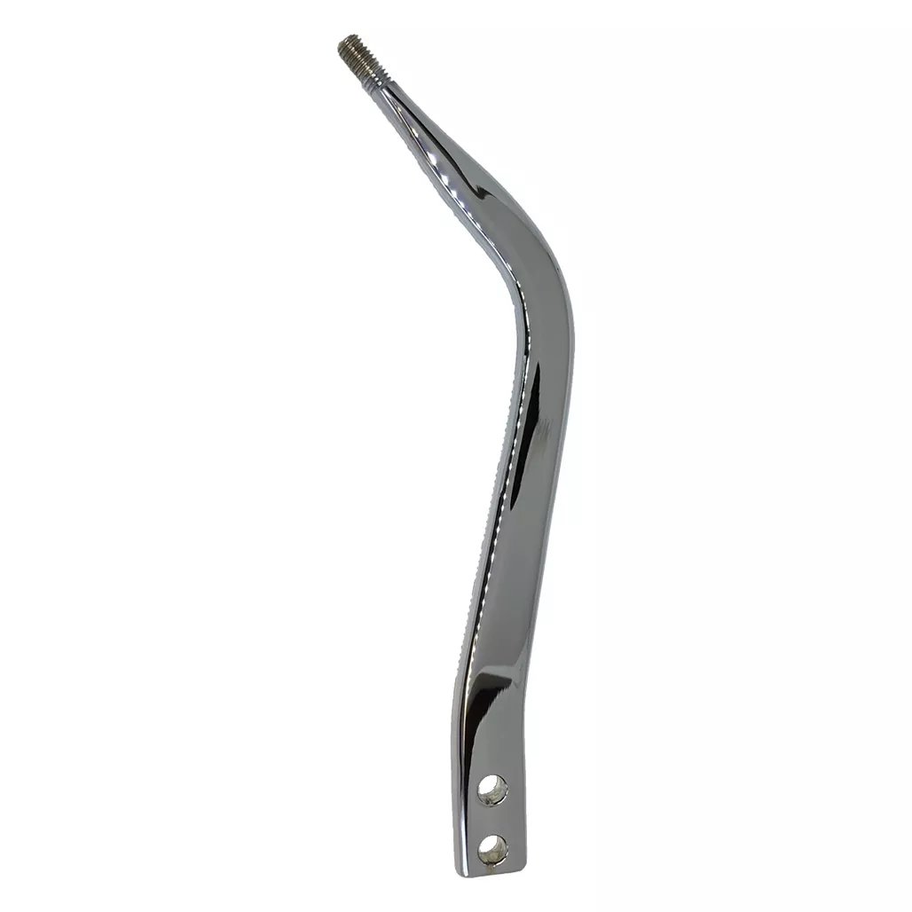 11.25" Chrome Flat Shifter Handle 2" Layback - SLG-17326