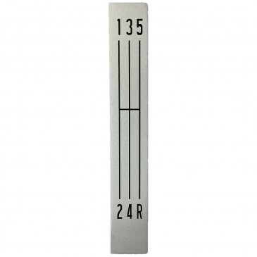 Silver Sport Transmissions 5 and 6-Speed Shift Pattern Plates